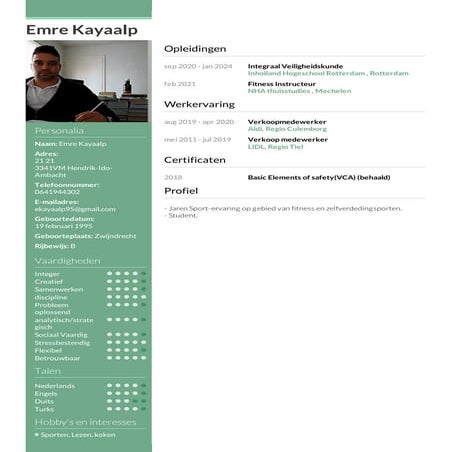Cv emre-kayaalp-78602 | PDF
