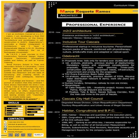 Europass cv-20131125-roquete ramos-en | PDF