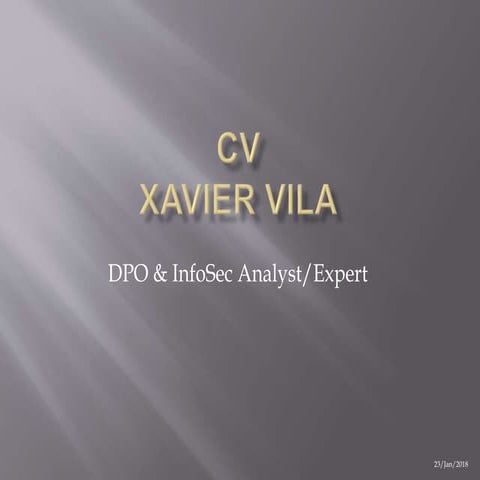 Xavi Vila Resume | PPT