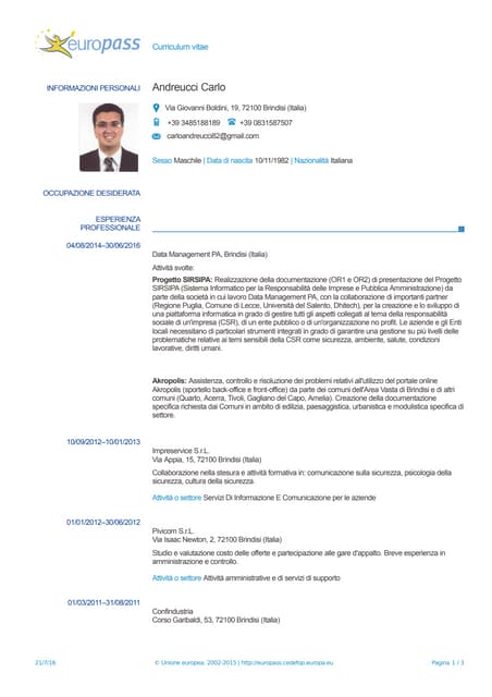 Stefano Bianchini CV | PDF | Computing | Technology & Computing