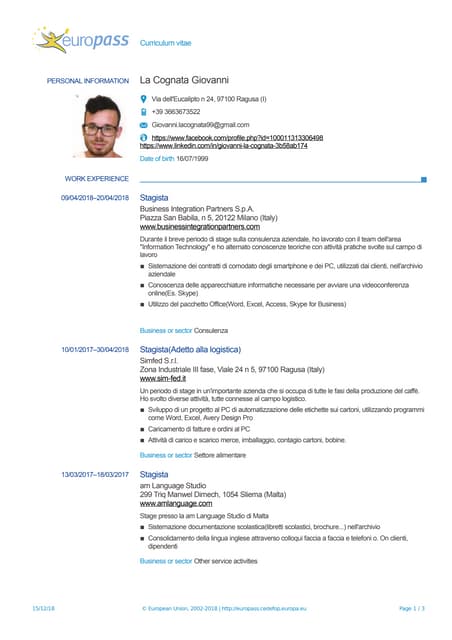 Cv europass-20161125-cugurra | PDF
