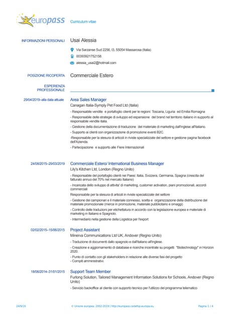 CV Valerio Battista | PDF