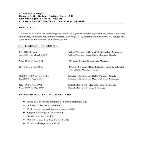 Cv faheem- | DOCX