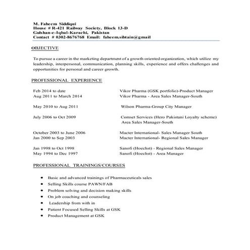 Cv faheem- | DOCX