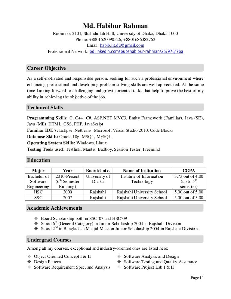 Extracurricular Activities In Resume For Freshers Sample A Different