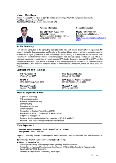 Harsh Vardhan presentations