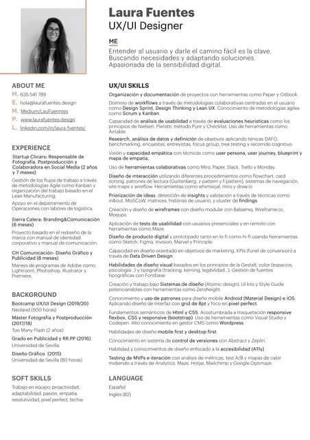 Currículum Vitae Alba de Diego | PDF