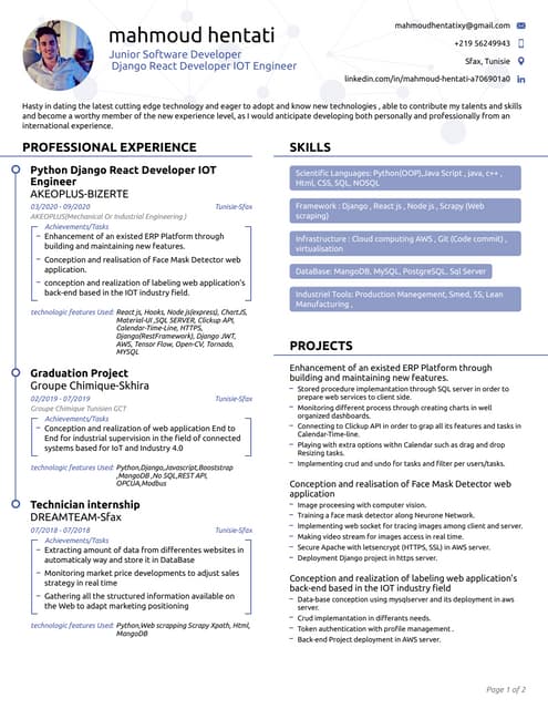 programming resume 2016a | PDF