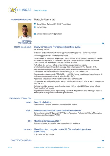 Curriculum vitae 2019 | PDF