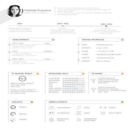 Curriculum Vitae - Mathilde Duquesne | PDF | Business and Finance