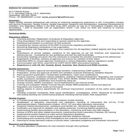 Pharmaceutical Industry Departments roles and responsibilities manasa…