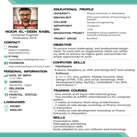 Cv noor el deen nabil | PDF