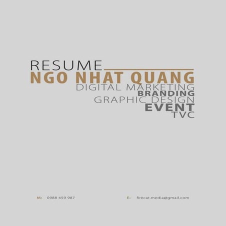 CV - NGO NHAT QUANG | PDF