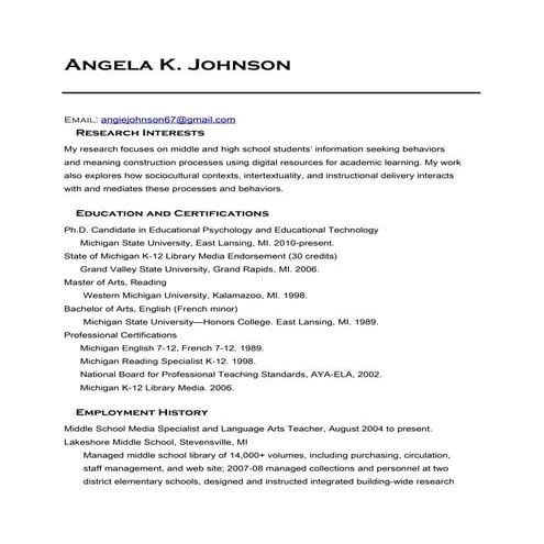 Anne resume 2017 | RTF