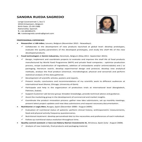 Cv sandra rueda sagredo | DOC