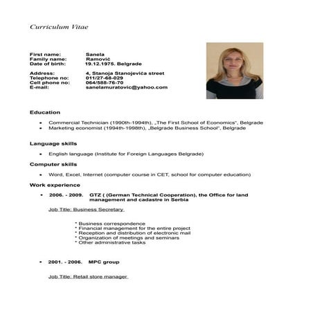 English cv | PDF