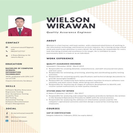 Curriculum Vitae - Wielson Wirawan | PDF
