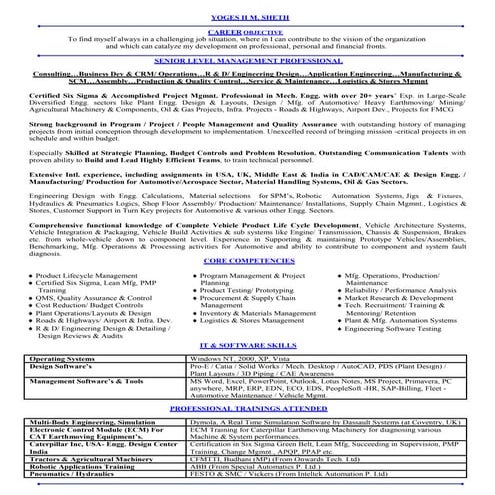 Cv yogesh sheth-latest2016-slide-share | PDF