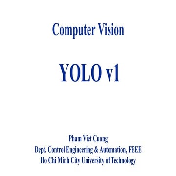 CV - YOLO v1 Chương 9_ Thị Giác Máy Tính.pdf