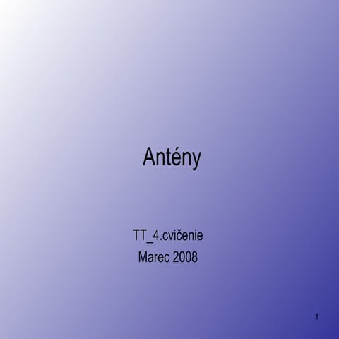 Cv04 anteny | PPT