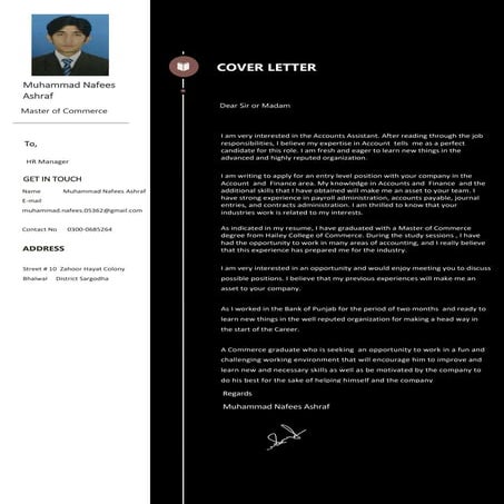 Resume and Cover Letter | PDF