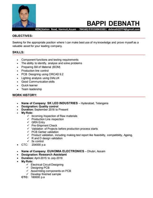Resume intel | PDF