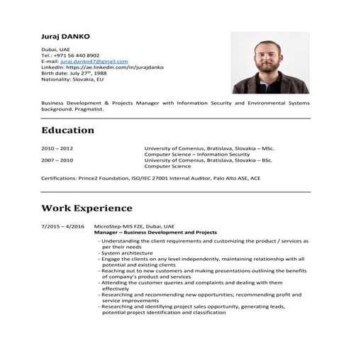 CV - lite 2-page version | PDF