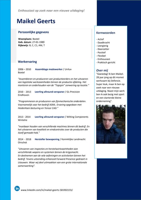 CV - Mattias Ghesquiere | PDF