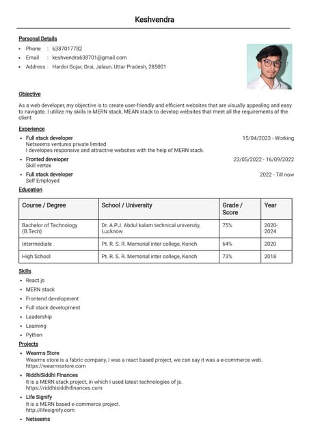 Internship completion letter | PDF