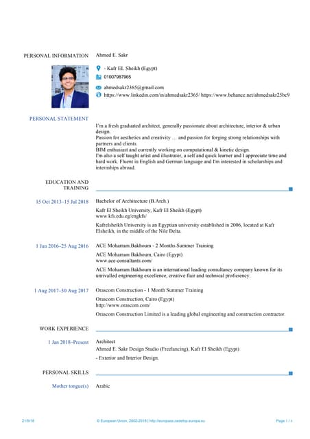 Curriculum Vitae | PDF