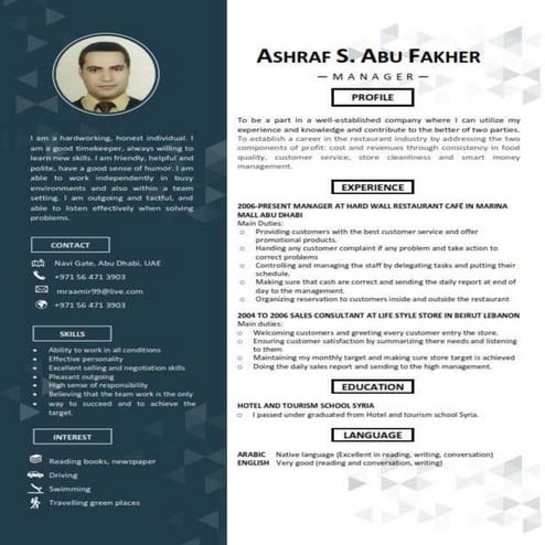 Advance Resume format 6 | PDF