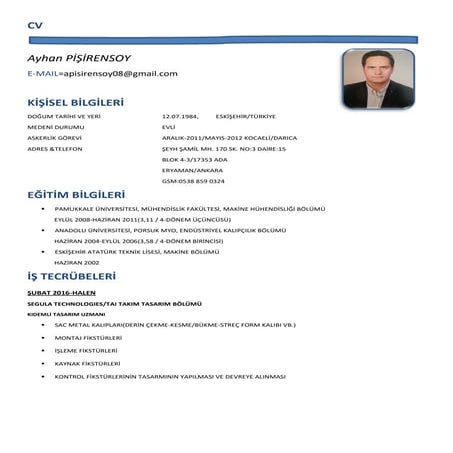 Cv murat ozden_9893282 | PDF