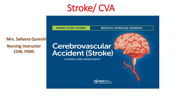 cerebrovascular accident | PPTX
