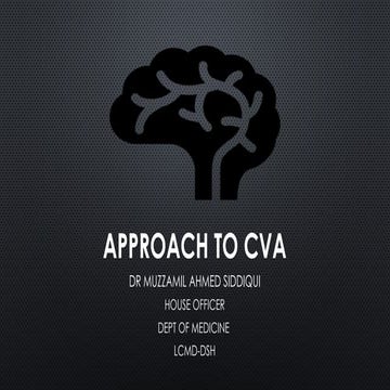 CVA.pptx management diagnosis and treatment | PPTX