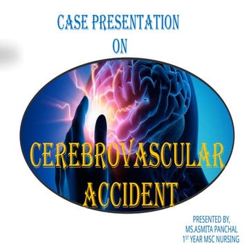 CVA.pptx cerebrovascular accident cerebrovascular accident | PPTX
