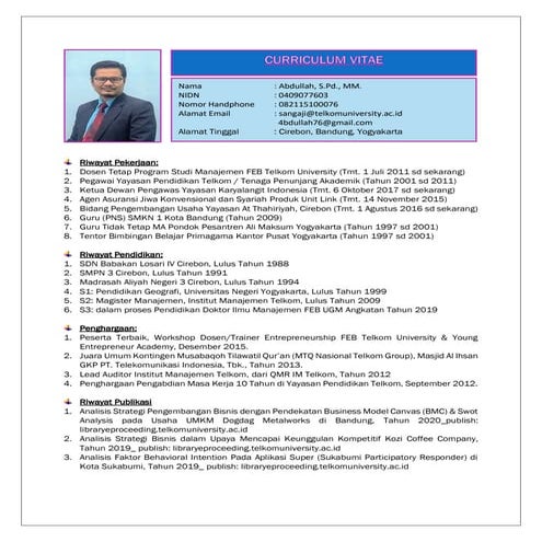 CV Abdullah | PDF