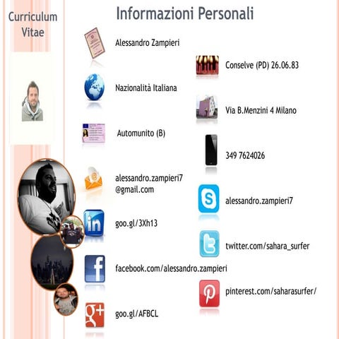 CV Alessandro Zampieri | PDF