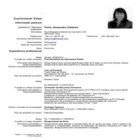 Cv alexandra | DOC