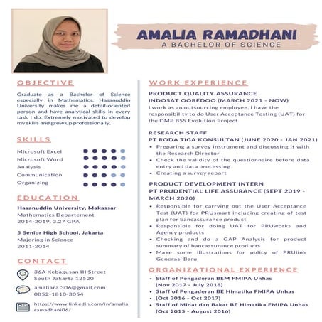 CV Amalia Ramadhani | PDF