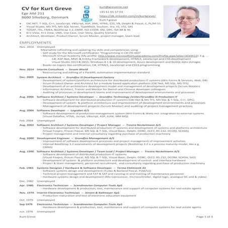 Ron Thomson Resume June2011 | DOC