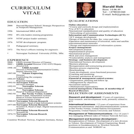 Cv one pager uk michael kaster | PDF