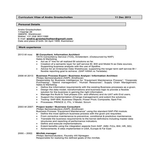 CV SF update 2016 | DOC