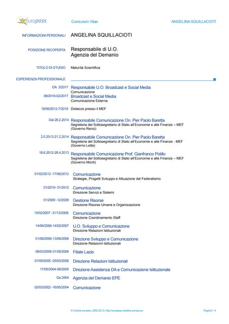 Chiara giancristofarocv | PDF