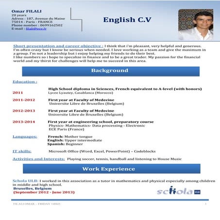 English CV | DOCX