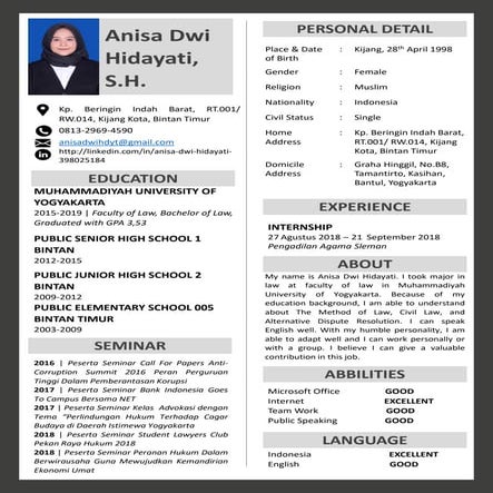 Cv anisa dwi hidayati | PDF