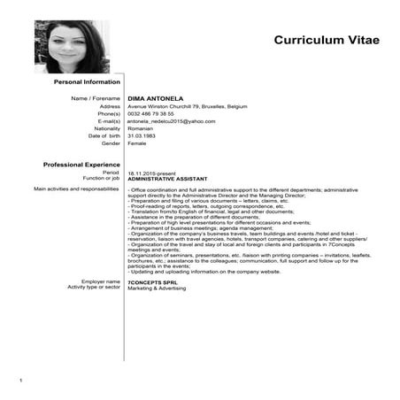 Antonela Dima presentations