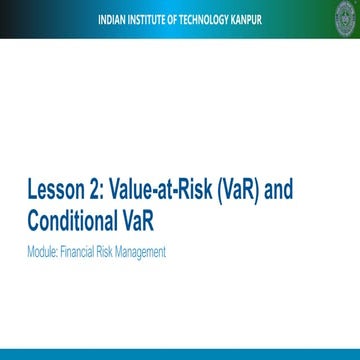 CVAR_VAR_PPT_unlocked cavr calculation for data and analysis | PDF