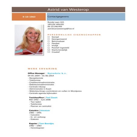 CV liggend | PDF