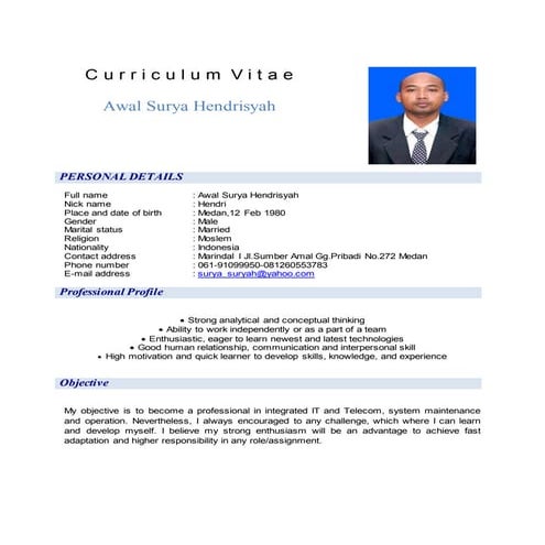 Cv asurya | DOCX