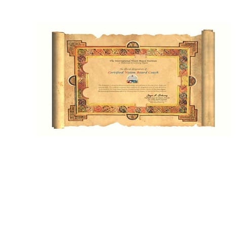 Certified Vision Board Coach Award | DOC